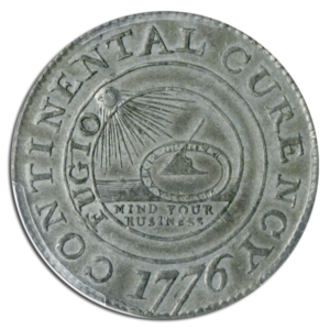 1776 Continental Currency Dollar Coin | 'Mind Your Business' Coin
