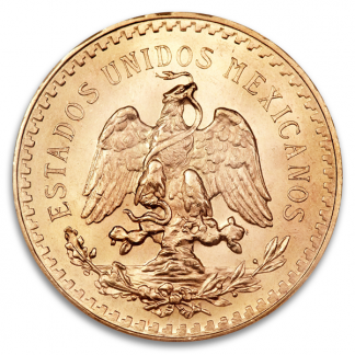 Mexican Gold 50 Peso Coin | Blanchard & Company
