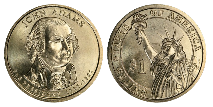 8 Rare John Adams Dollar Error Coins - Blanchard and Company Rare John ...