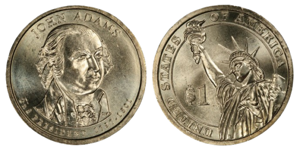 8 Rare John Adams Dollar Error Coins - Blanchard and Company Rare John ...