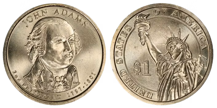 8 Rare John Adams Dollar Error Coins - Blanchard and Company Rare John ...