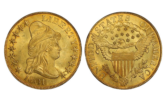 The Intriguing Story of the 1801 $10 Draped Bust Gold Eagle - Blanchard ...